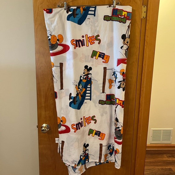 Disney | Bedding | Disney Mickey Mouse Twin Flat Sheet Vintage Goofy ...